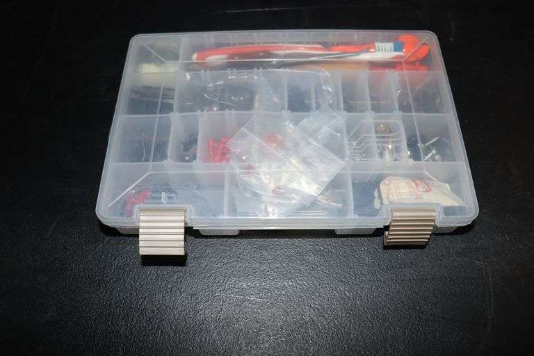 Plano box with assorted extra parts - Backes Commercial Auctioneers