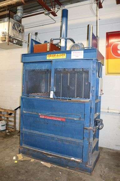 Cram A Lot 60 cardboard bailer - 208 volt - 3 phase - buyer to rig out ...
