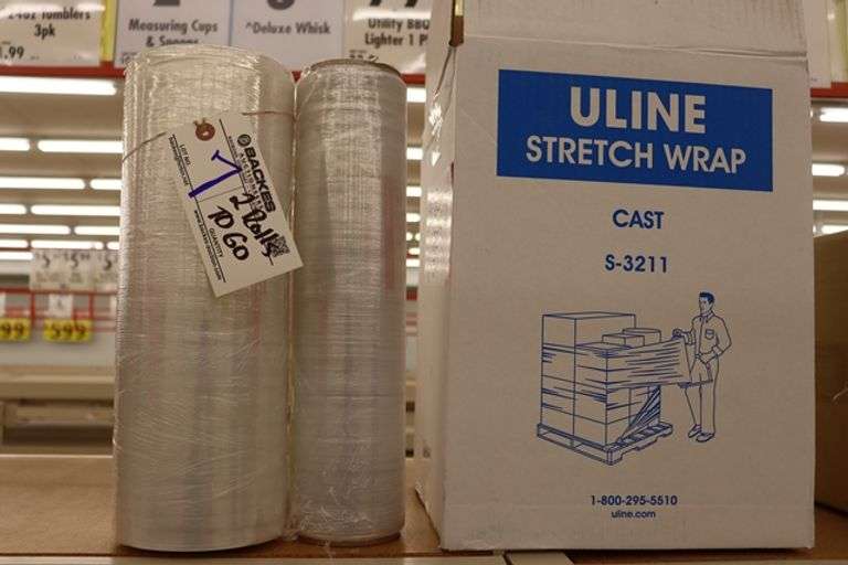 Pair to go - 1 New roll & 1 used roll of stretch wrapping - Backes ...