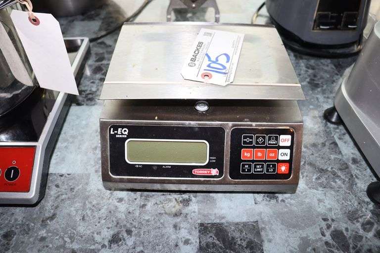 Torrey L-EQ digital scale - Backes Commercial Auctioneers