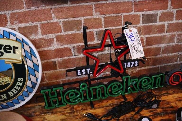 15" x 24" Heineken LED light - AS IS - not illuminating - shared ...