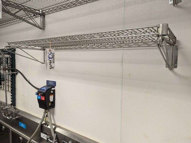 14" x 48" Metro wall mount chrome coated wire rack - Backes Commercial ...