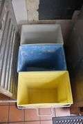 Triple bin portable dry ingredients bins - no lids - Backes Commercial ...
