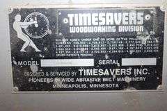 Time Saver 137-1HD/60 belt sander - 36" wide belt - 230/460 volt - 3 ...