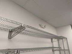 Times 2 - 18" x 72" Olympic Storage wall mount chrome coated wire racks ...