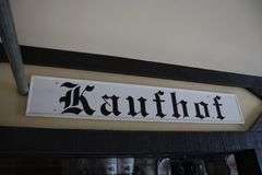 Times 2 - 6" x 36" Bierstube & Kaufhof metal wall signs - Backes ...