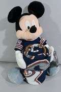 Chicago Bears 12" Mickey Mouse plush with 40"x50" blanket. New with ...