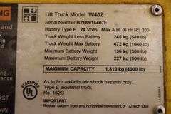 Hyster W40Z electric pallet jack with built in charger - 4,000 lb. lift ...