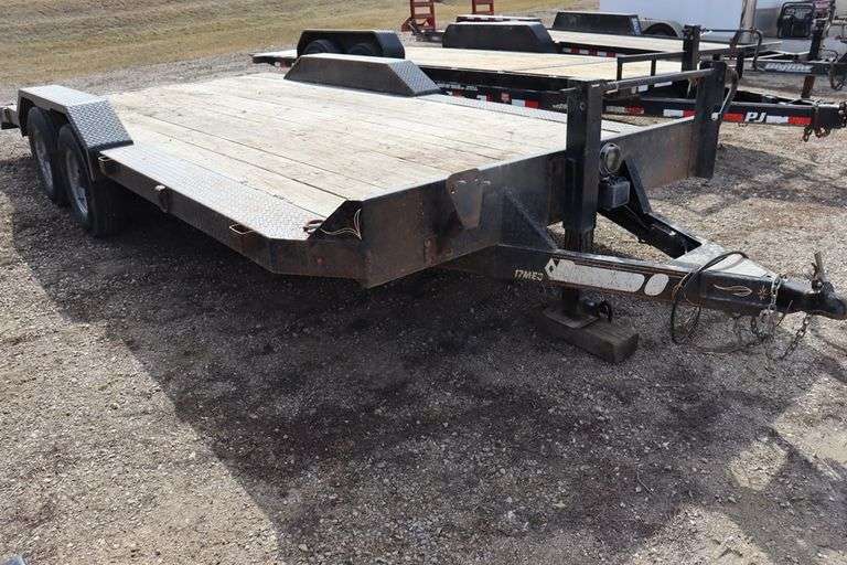 2012 Road Clipper 16' flat bend trailer w/ 2' B-Tail, ramps, 10,000 ...