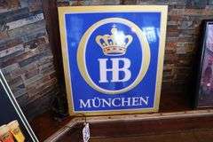 21" x 24" HB München lighted sign - Backes Commercial Auctioneers
