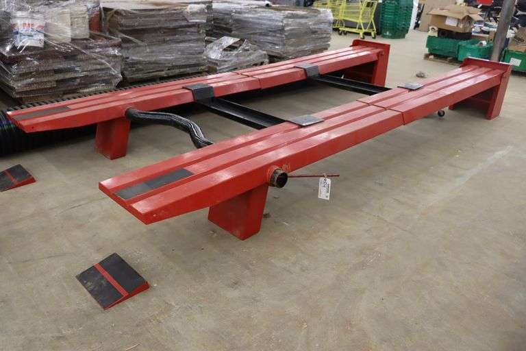 77" Wide x 176" long Kwik-Lift 5000 lb. manual automotive lift - Backes ...