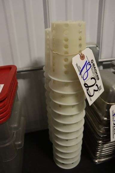 All to go - 23 silverware dispenser inserts - Backes Commercial Auctioneers