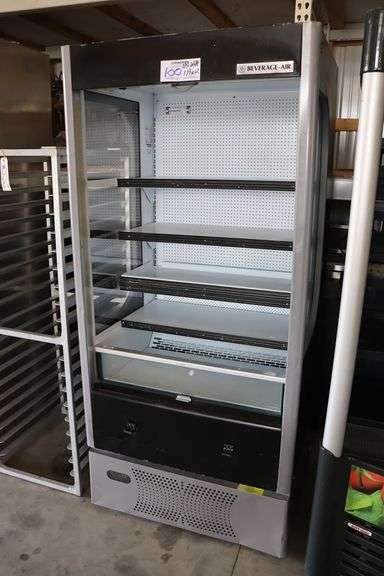36" Beverage Air VM-12 self service reach in multi deck merchandising ...