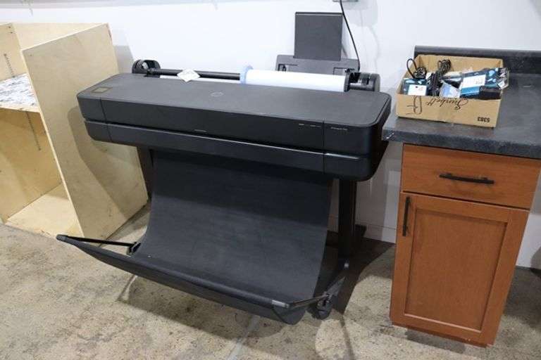 HP DesignJet T630 Large format wireless plotter color printer with box ...