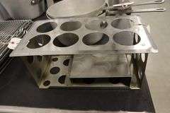 Stainless 8 compartment condiment rail - Backes Commercial Auctioneers