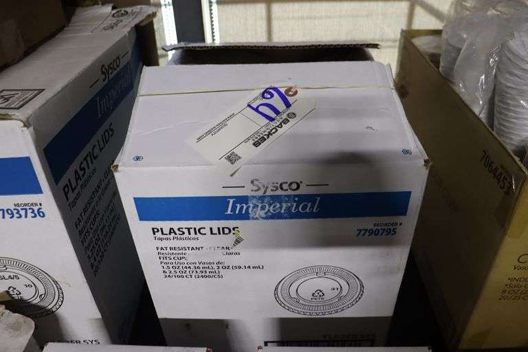 3/4 case of Sysco of 1.5 oz. to 2.5 oz. portion cup lids - Backes ...