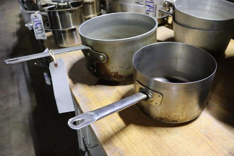 Times 2 - sauce pans - no lids - Backes Commercial Auctioneers