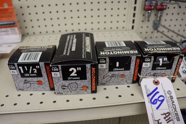 All to go - 4 boxes of Remington 1"-2" power fasteners - Backes ...