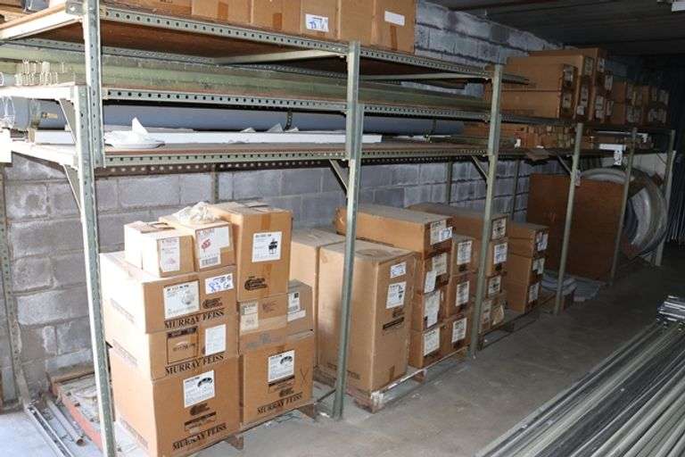 4' x 22' custom metal Unistrut framed rack with wood decking - Backes ...