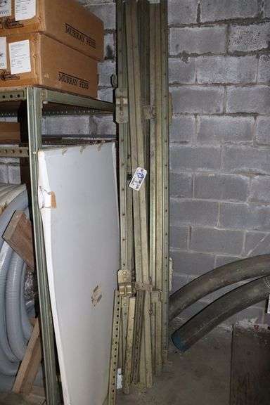 All to go - 8' metal Unistrut sticks - Backes Commercial Auctioneers