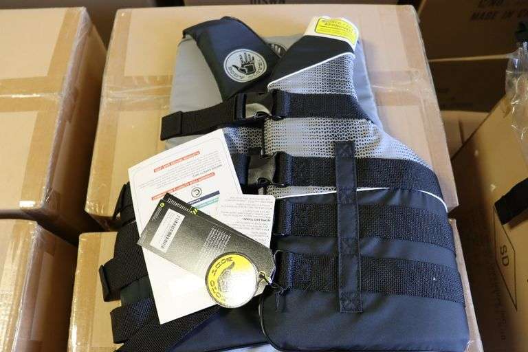 Times 4 - Cases of Body Glove black small life vests - 6 vests per case ...
