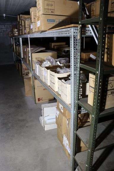 Times 2 - 4' x 12' custom metal racks with wood shelves - Backes ...