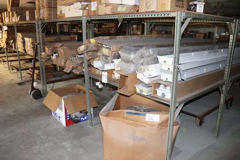 Times 4 - 4' x 10' custom Unistrut framed racks with wood decking ...