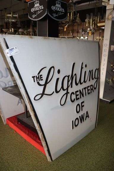 62" x 80" "The Lighting Center of Iowa "sign - Backes Commercial ...