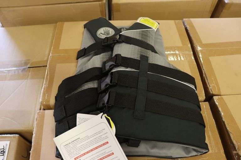Times 4 - Cases of Body Glove black S/M life vests - 6 vests per case ...