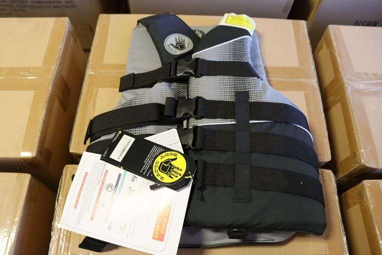 Times 4 - Cases of Body Glove black small life vests - 6 vests per case ...