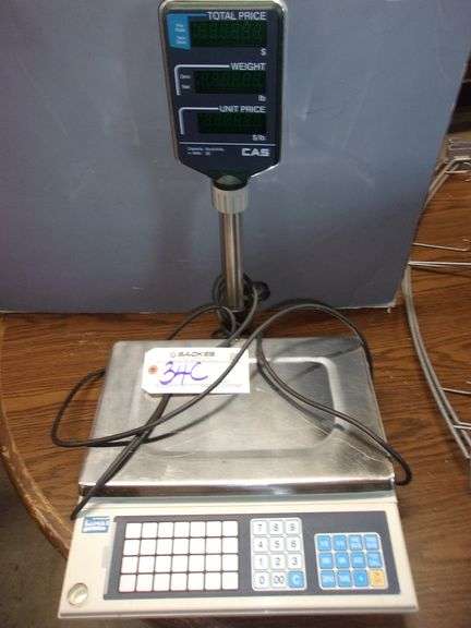 30 lb CAS shipping scale - Backes Commercial Auctioneers