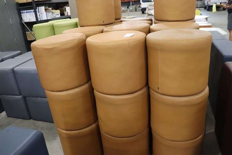 Times 40 - 19" round x 16" tall block seating - Backes Commercial ...