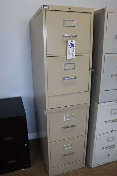 Times 2 - 2 Drawer metal file cabinets - Backes Commercial Auctioneers