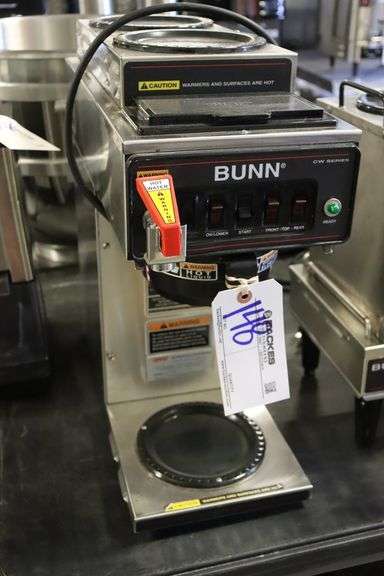 Bunn CWTF15 counter top 3 pot coffee brewer - Backes Commercial Auctioneers