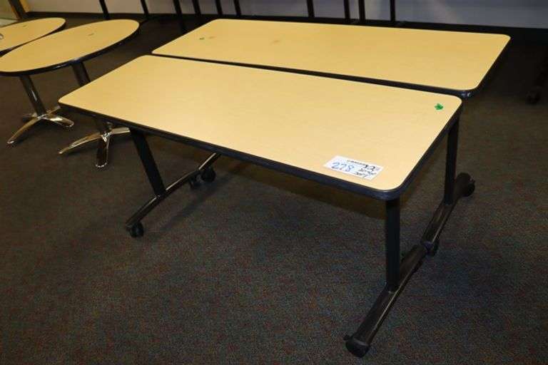 Times 2 Virco Text Series 20 X 60 Natural Wood Top Tables With