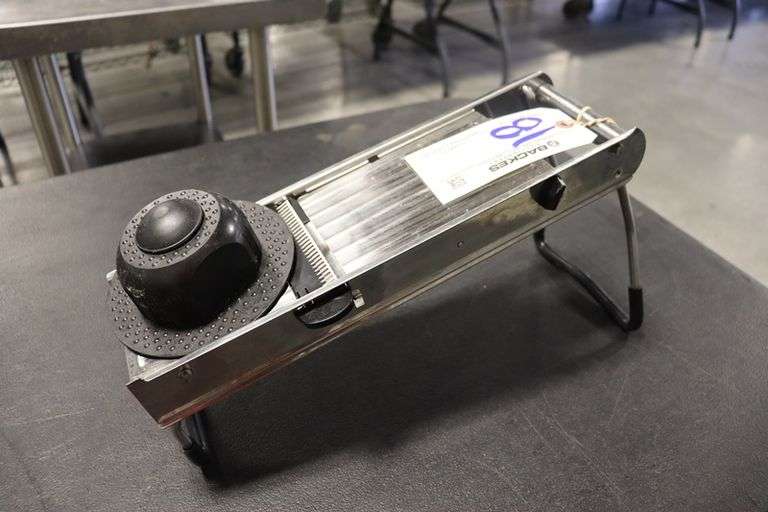 Stainless mandolin - Backes Commercial Auctioneers