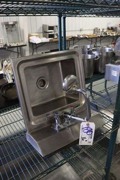 SPG 16" stainless hand sink - Backes Commercial Auctioneers
