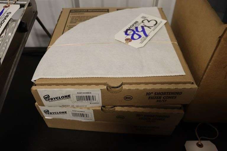 Times 3 - Boxes of 10" shortening filter cones - Backes Commercial ...