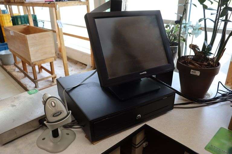 1 Register Champ POS system with desktop computer, scale, scanner, cash ...