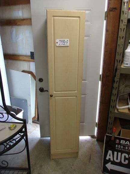 15" square 72" tall wood cupboard with shelves - Backes Commercial ...