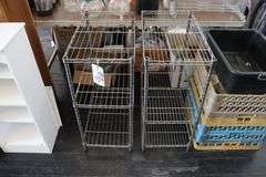 Times 2 - 14" x 24" chrome coated wire rack - Backes Commercial Auctioneers