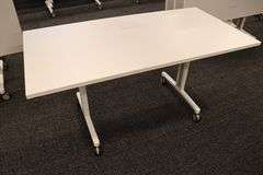 Times 4 - Senator Array 30" x 60" portable white laminate flip top ...