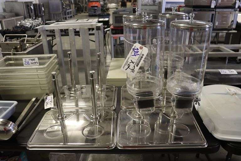 Times 2 - Complete sets, dry product dispensers with 2 extra bases ...