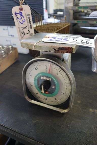 Peluze 5 lb. scale - Backes Commercial Auctioneers