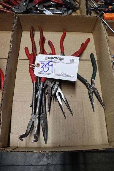 Box flat to go - Assorted needle nose pliers & specialty tools - Backes ...
