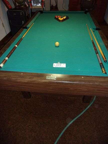 Brunswick Bristol Slate pool table with accessories - Backes Commercial ...