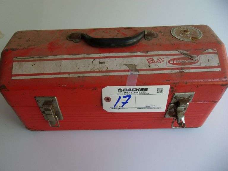 Metal tool box - Backes Commercial Auctioneers