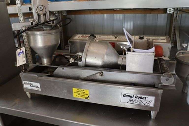 Belshaw Mark II MKII donut robot with extra hopper - setup for 3" cake ...