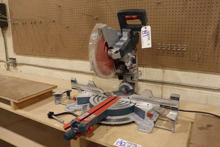 Bosch GCM12SD - 12" Hinged slide miter saw - Backes Commercial Auctioneers