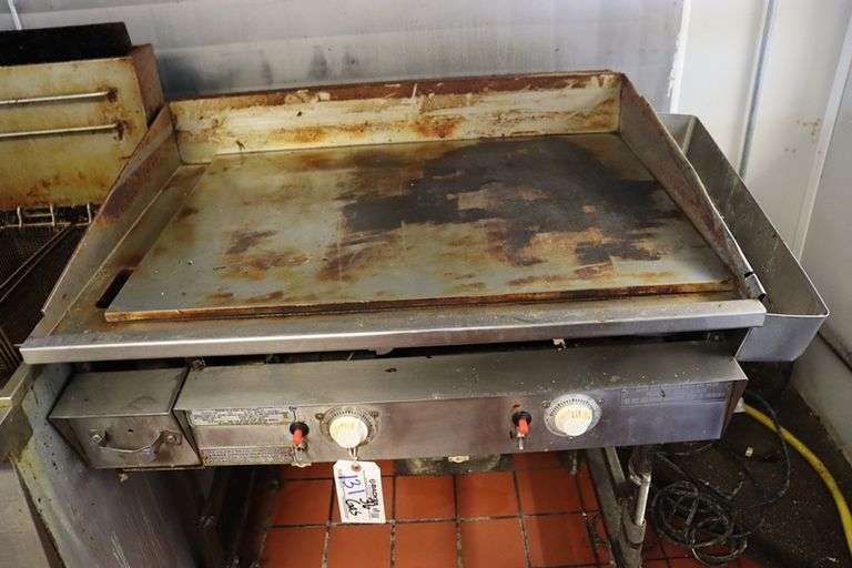 Keating model 36BFLD - 36" gas flat grill w/ thermostats - Backes ...